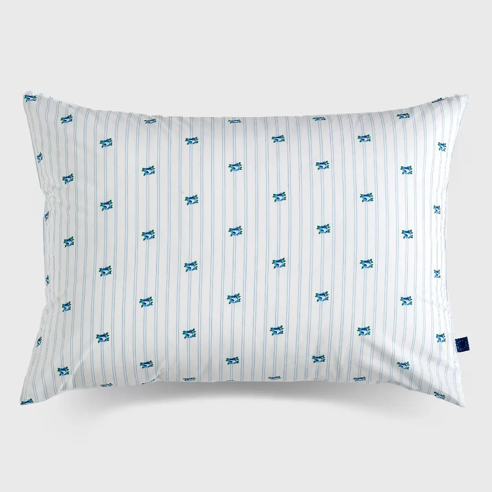 [29CM 단독] 블루로즈 패턴 레이어드 베개커버 50X70 (순면) - 감도 깊은 취향 셀렉트샵 29CM