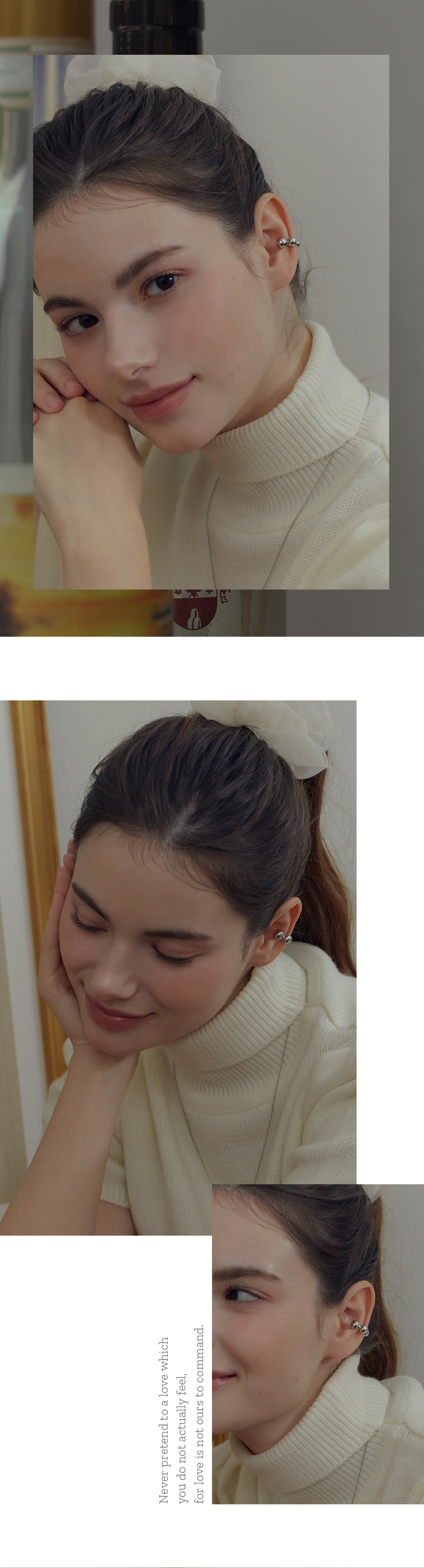 비정형 볼드 레이어드 유니크 이어커프 (24k도금) - 감도 깊은 취향 셀렉트샵 29CM