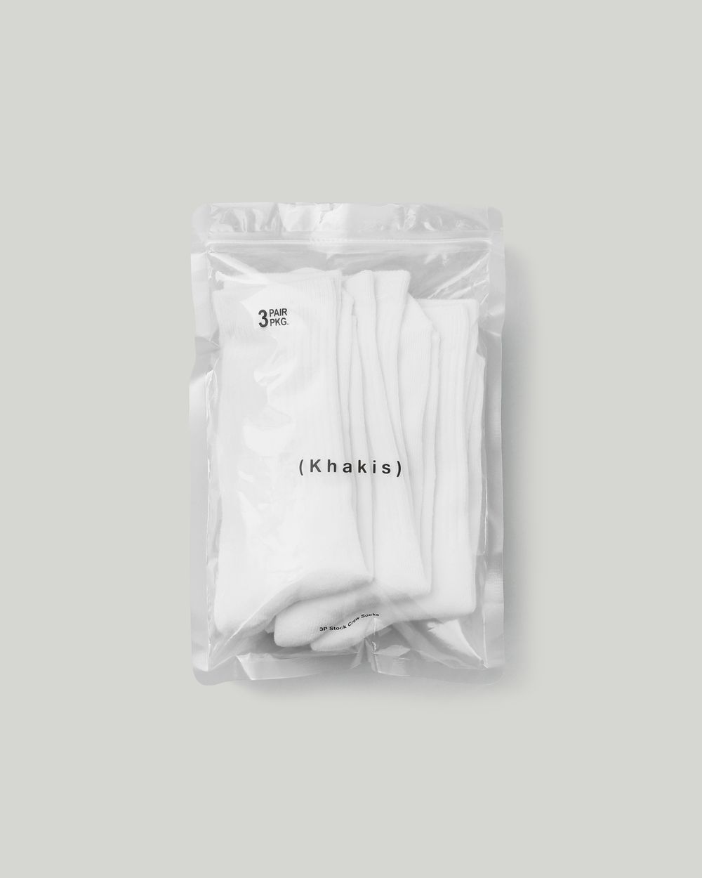3P Stock Crew Socks White - 감도 깊은 취향 셀렉트샵 29CM