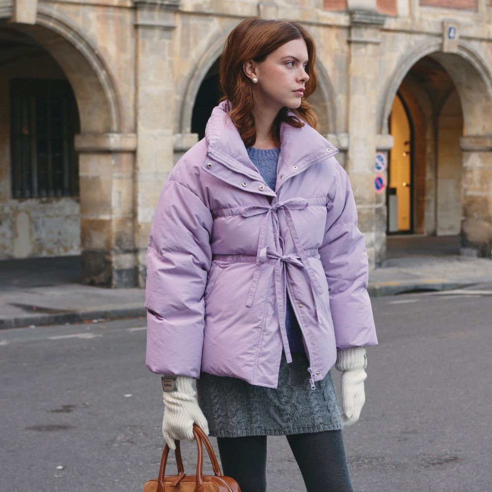 REVE Ribbon Shirring Duck Down(레브)_VIOLET - 감도 깊은 취향 셀렉트샵 29CM