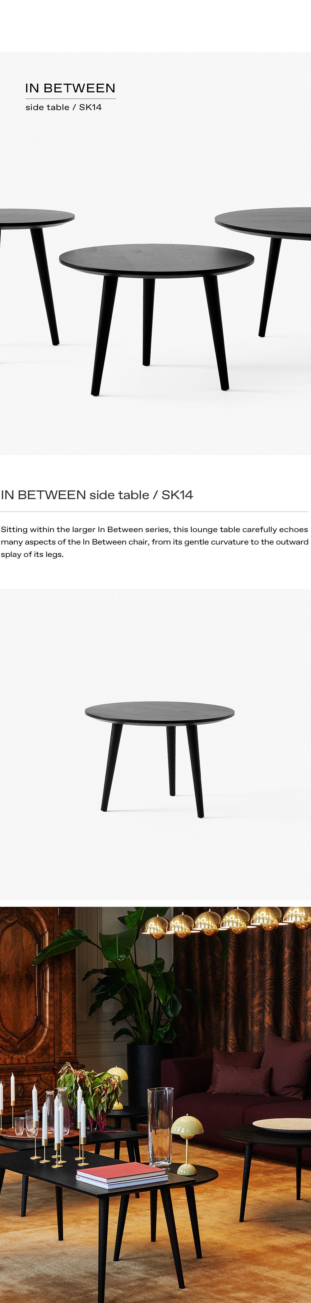 [&Tradition] In Between Side Table SK14 / Black - 감도 깊은 취향 셀렉트샵 29CM