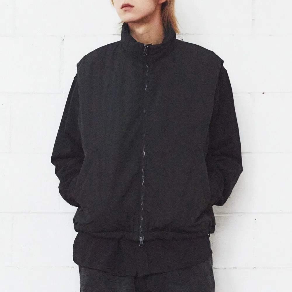 GARMENT DYED PADDING VEST (BLACK) - 감도 깊은 취향 셀렉트샵 29CM