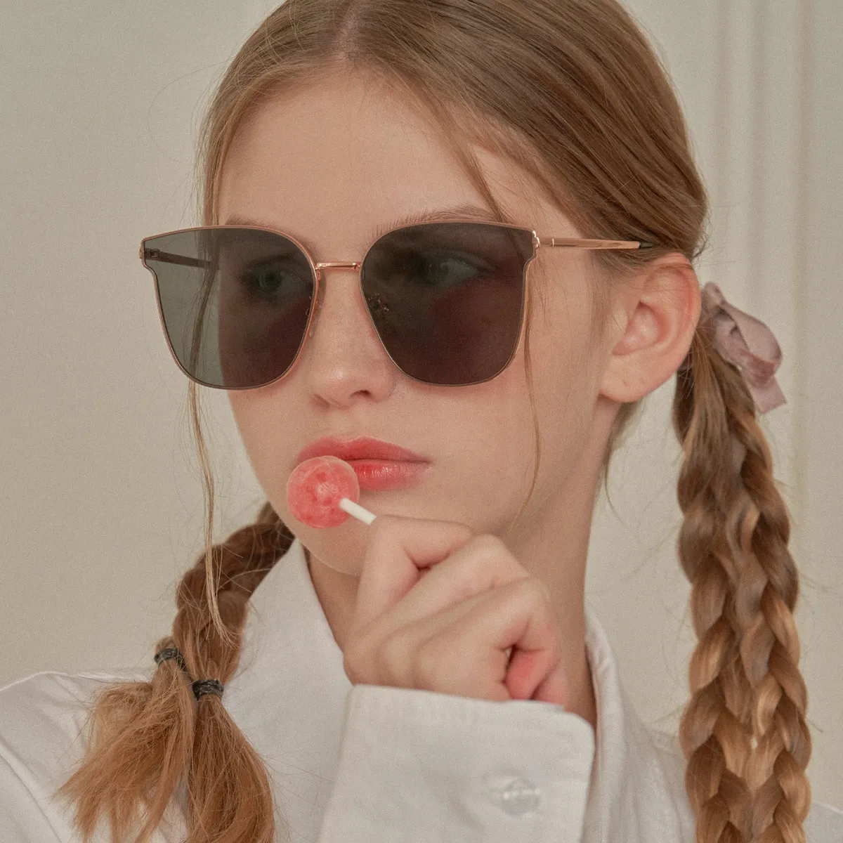 ILLUSO RT4032 C2 오버사이즈 캣츠아이 플랫바 - 감도 깊은 취향 셀렉트샵 29CM