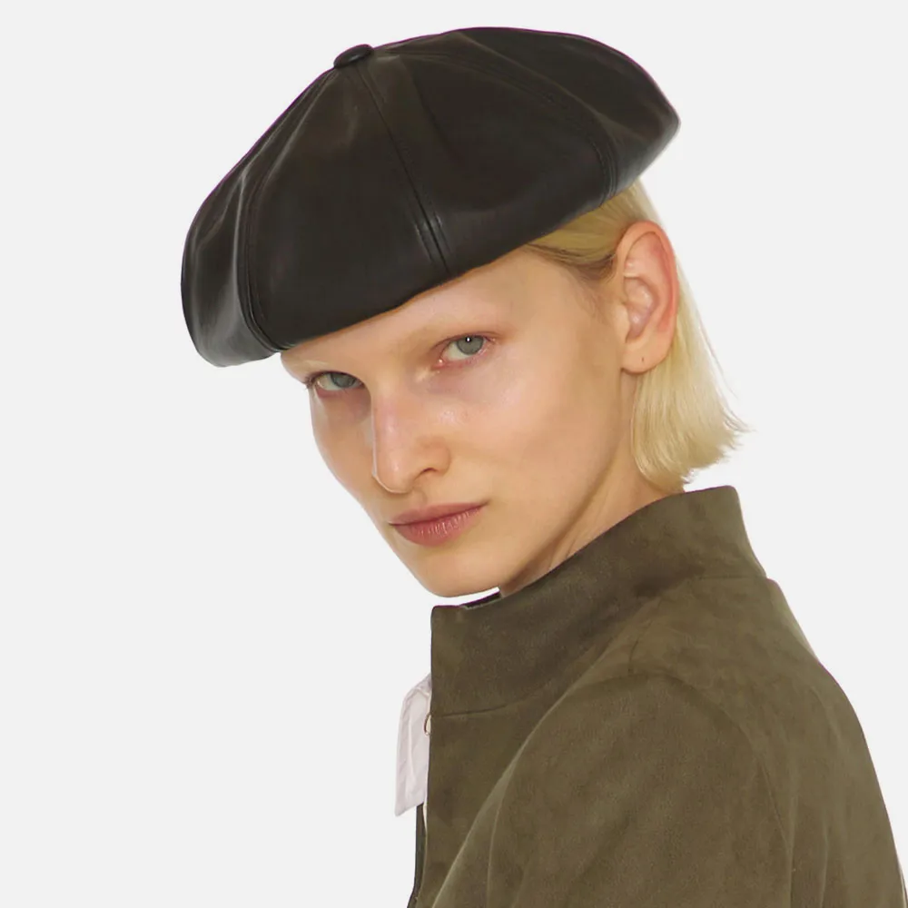 BREAD BERET / LEATHER / M BLACK - 감도 깊은 취향 셀렉트샵 29CM