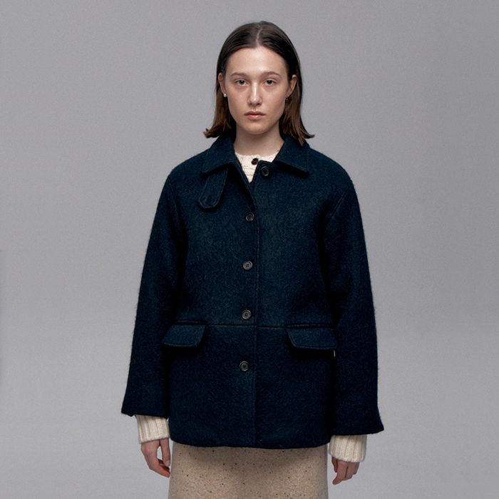 Wool Half Coat(Dark navy) - 감도 깊은 취향 셀렉트샵 29CM