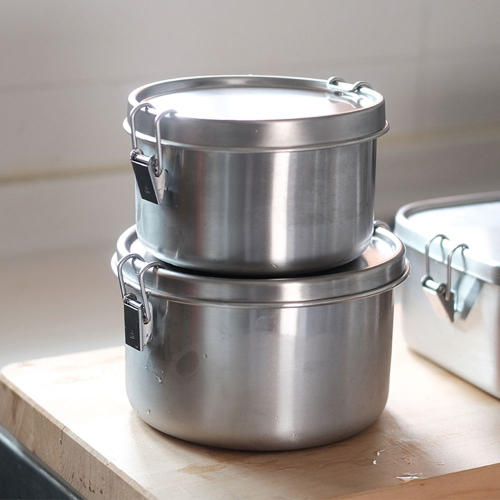 [아이자와공방] 스텐 원형 다용도 보관통 (3size) - 감도 깊은 취향 셀렉트샵 29CM