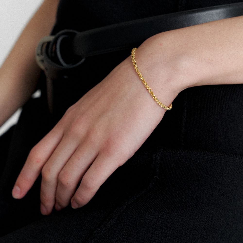 [Silver] Bold Twist Chain Bracelet (L233MBC030) - 감도 깊은 취향 셀렉트샵 29CM
