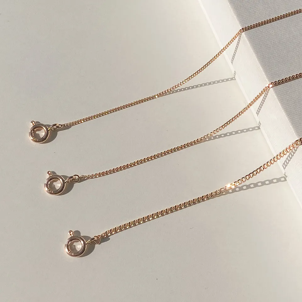 14k 18k 심플 체인 목걸이 (민줄) - 감도 깊은 취향 셀렉트샵 29CM