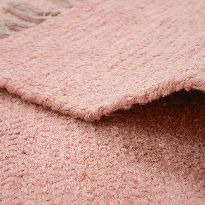 Salmon Pink Cotton Rug - 살몬 핑크 코튼 러그 2Size - 감도 깊은 취향 셀렉트샵 29CM