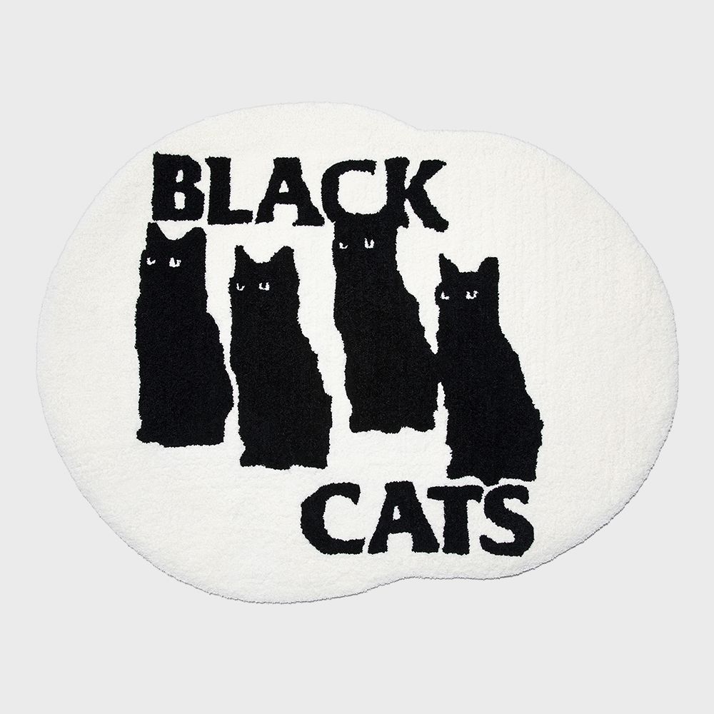 BLACK CAT TUFTING RUG [WHTIE] - 감도 깊은 취향 셀렉트샵 29CM