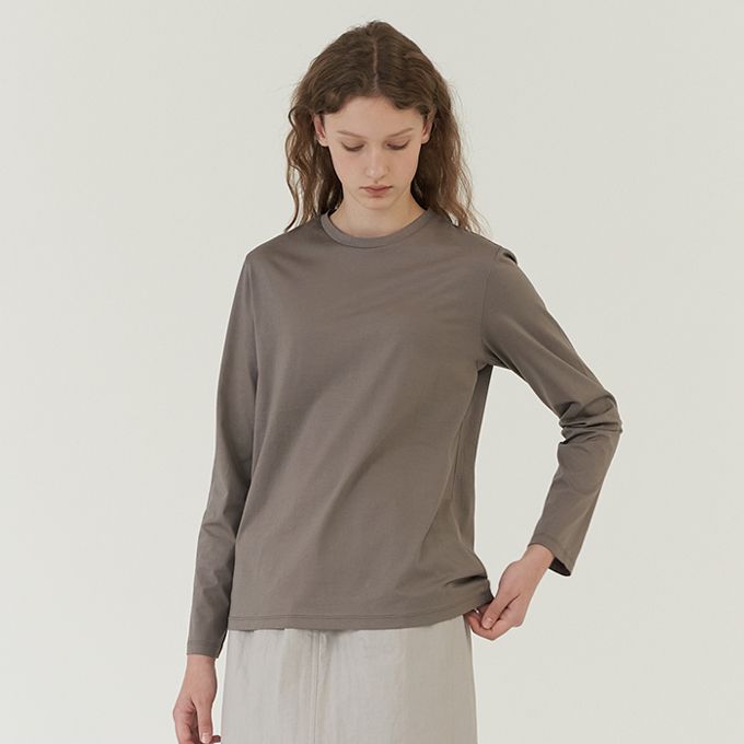 silket cotton T-shirts-brown - 감도 깊은 취향 셀렉트샵 29CM