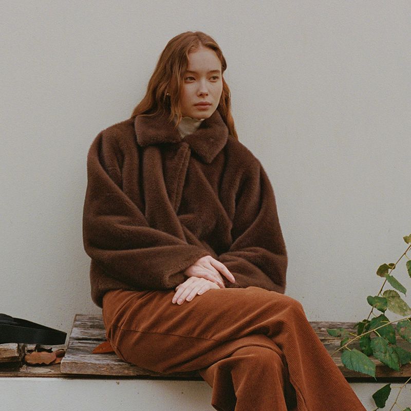 eco fake mink fur jacket_brown - 감도 깊은 취향 셀렉트샵 29CM