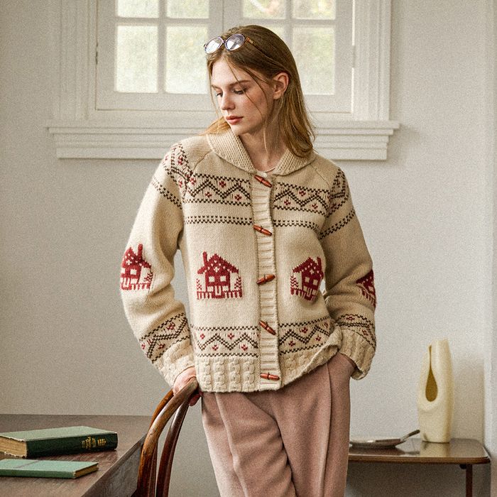 TABITHA wool cowichan knit cardigan_ivory - 감도 깊은 취향 셀렉트샵 29CM