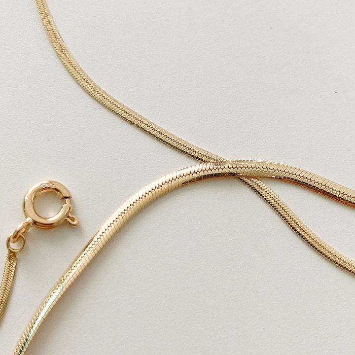 14k 18k 슬림 뱀줄 스네이크 목걸이 (3size) - 감도 깊은 취향 셀렉트샵 29CM