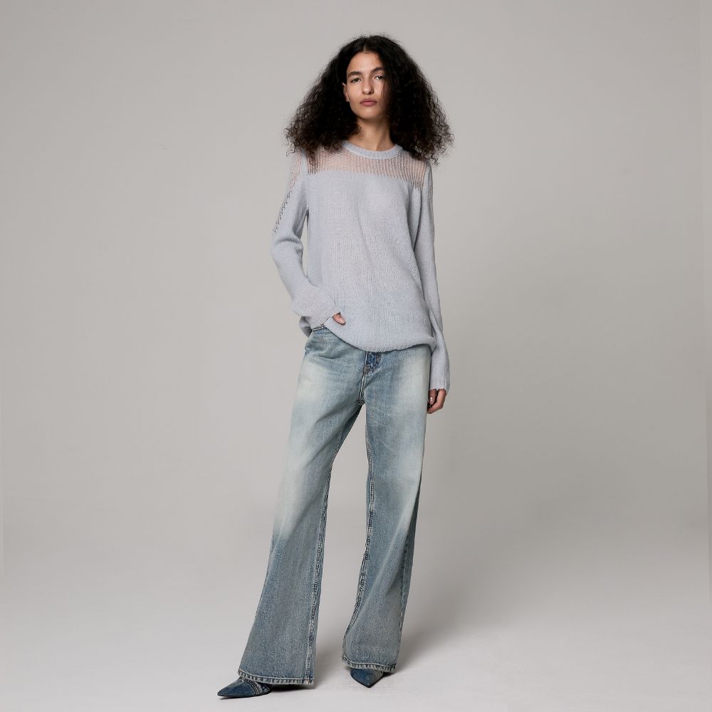 모헤어 시어 니트 스카이블루 - 감도 깊은 취향 셀렉트샵 29CM