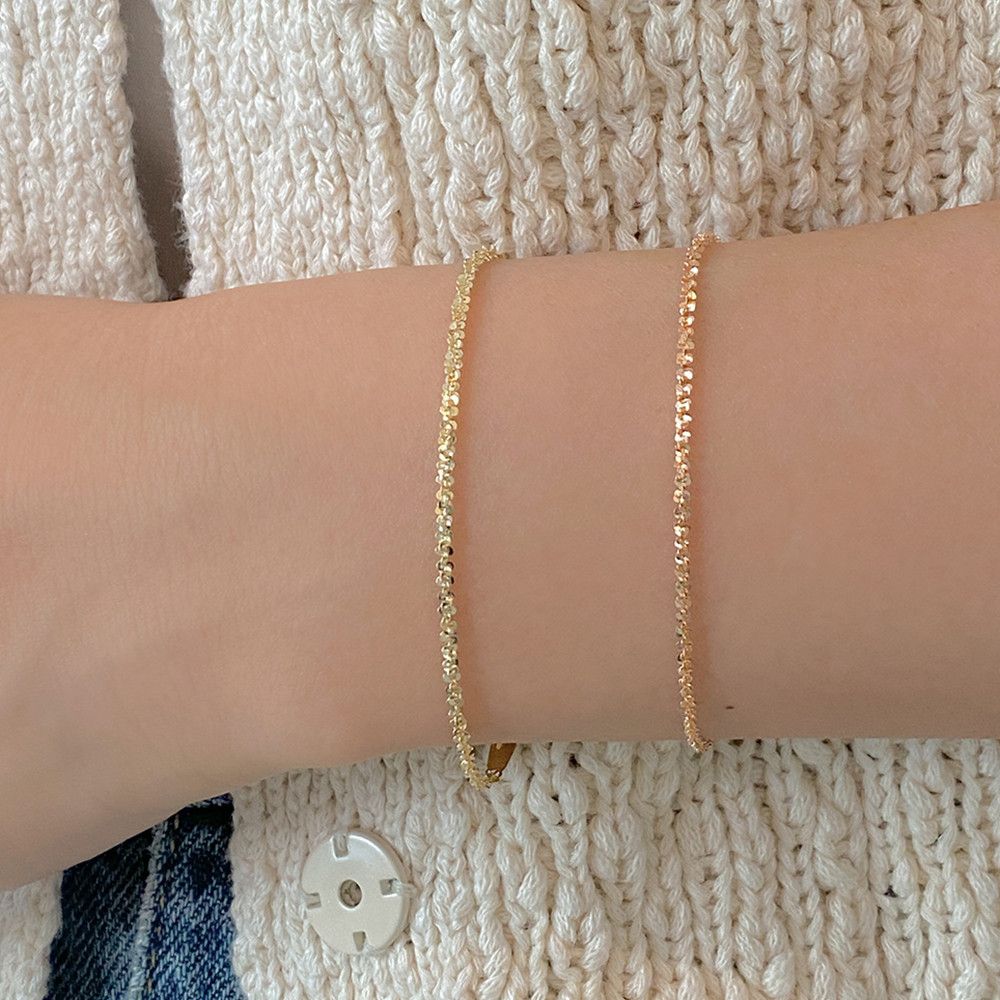 14k 18k 스파클링 체인 팔찌 - 감도 깊은 취향 셀렉트샵 29CM