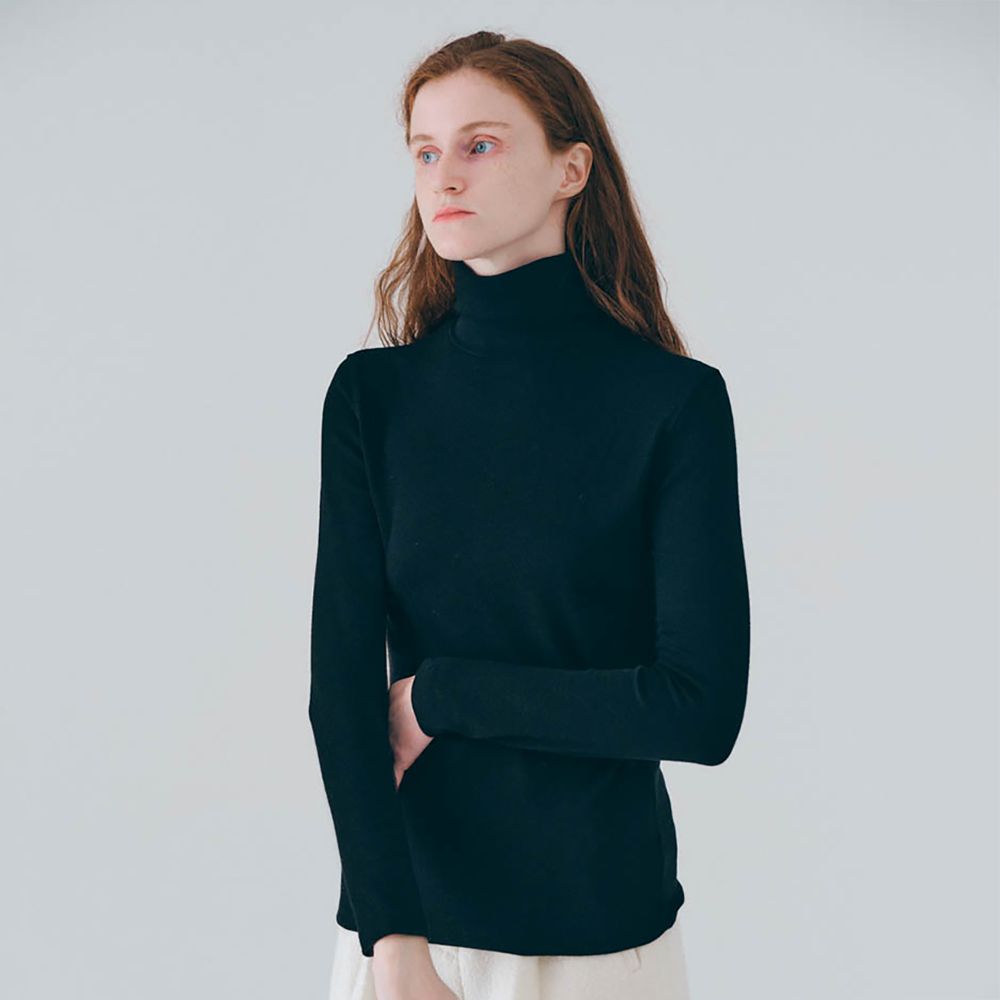 Basic wool turtleneck top (Black) - 감도 깊은 취향 셀렉트샵 29CM
