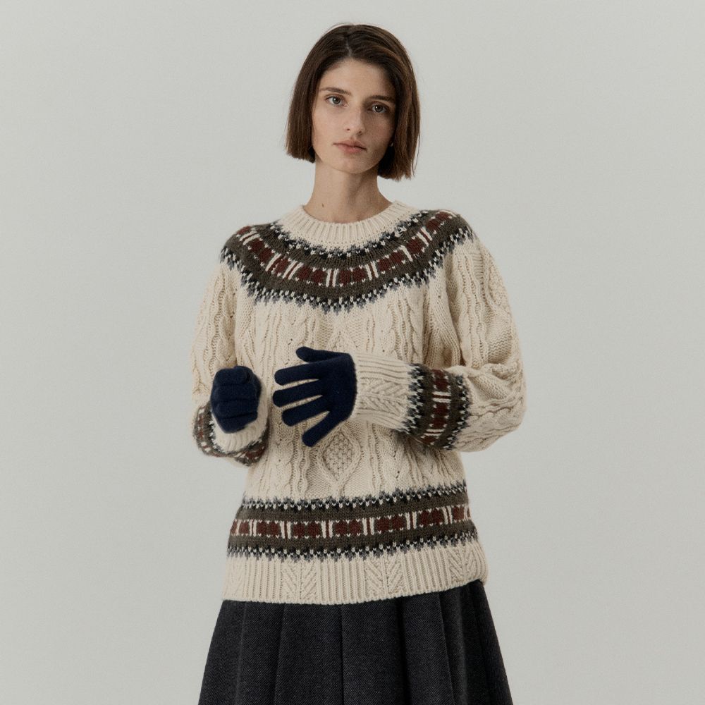 Nordic Cable Pullover NT_(Cream) - 감도 깊은 취향 셀렉트샵 29CM