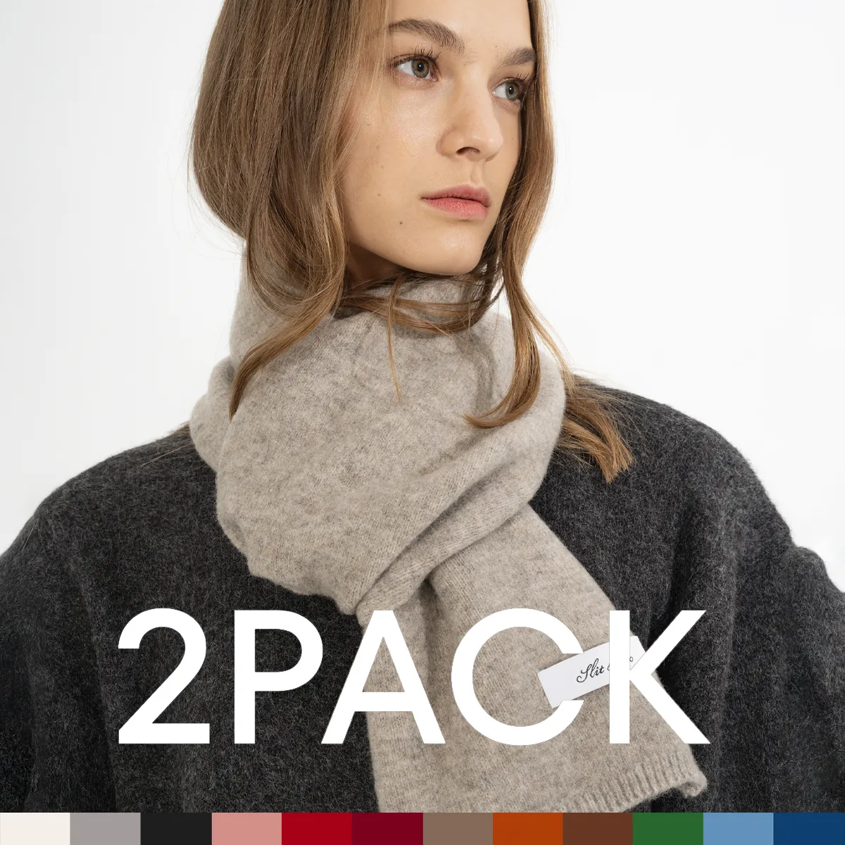 [2PACK] 울 터치 니트 머플러 - 감도 깊은 취향 셀렉트샵 29CM