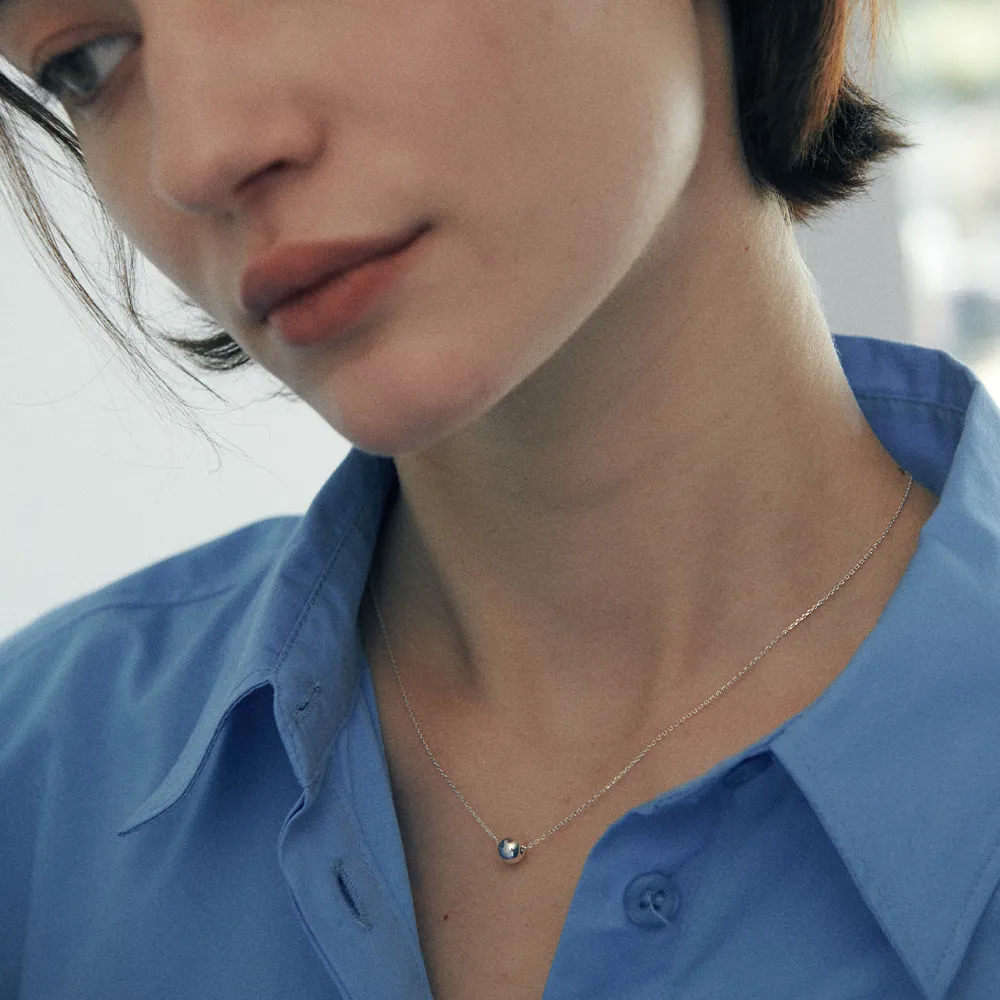 [925 silver] Un.silver.173 / simple ball necklace - 감도 깊은 취향 셀렉트샵 29CM