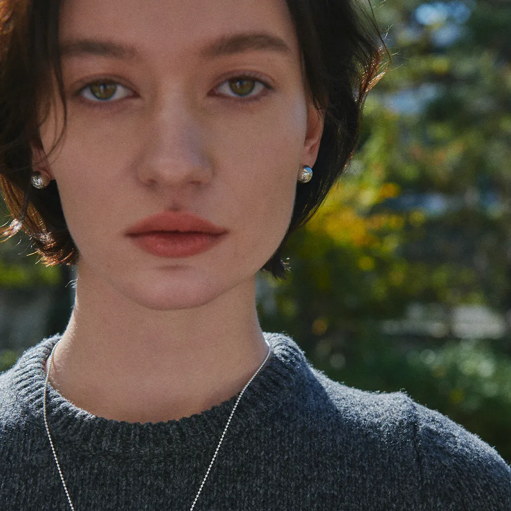 [925 silver] Deux.silver.166 / haute ball earring (10mm) - 감도 깊은 취향 셀렉트샵 29CM