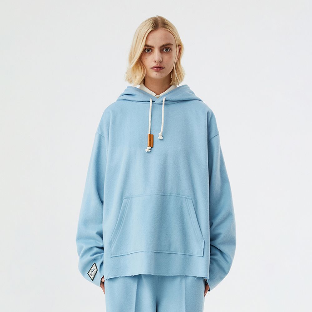 Raw edge wool hoodie_Sky Blue - 감도 깊은 취향 셀렉트샵 29CM