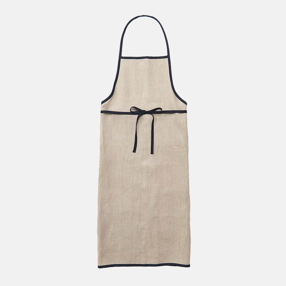 [FOG LINEN WORK] Linen Piping Apron Natural - 감도 깊은 취향 셀렉트샵 29CM