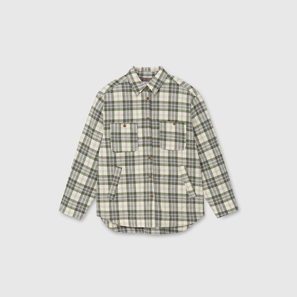 PADDED CHECK SHIRT_KHAKI - 감도 깊은 취향 셀렉트샵 29CM