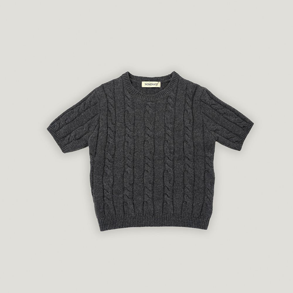 Cable Knit Half Sleeves (Gray) - 감도 깊은 취향 셀렉트샵 29CM
