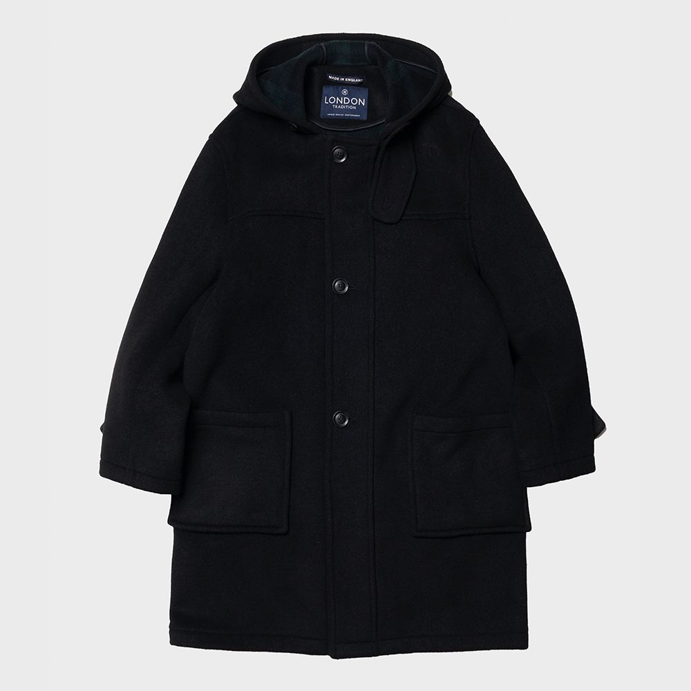 LONDON TRADITION Kingsley Mens Hooded Coat - Black BW A41 - 감도 깊은 취향 ...
