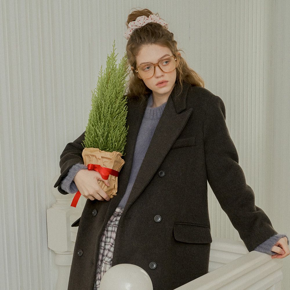 Classic double coat_charcoal - 감도 깊은 취향 셀렉트샵 29CM