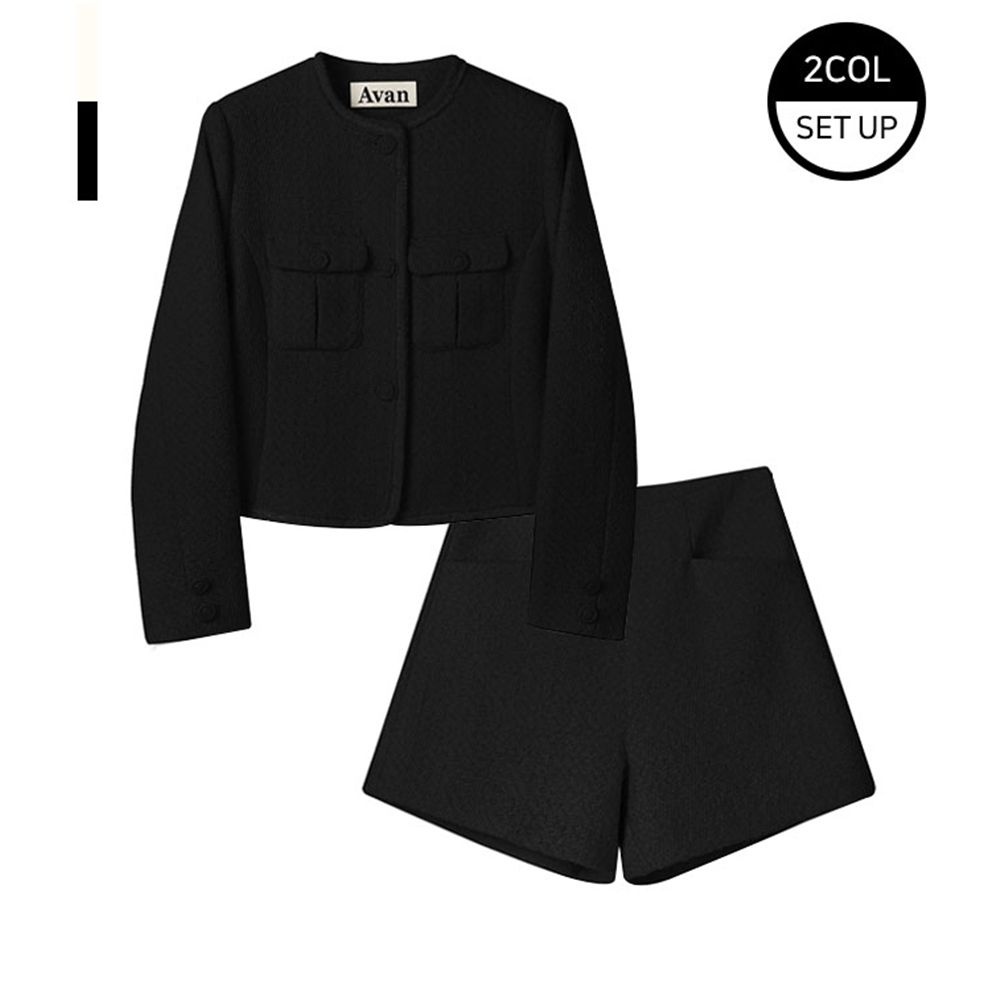 [SET] Sara Round Tweed Jacket & Mini Shorts - 2COL - 감도 깊은 취향 셀렉트샵 29CM