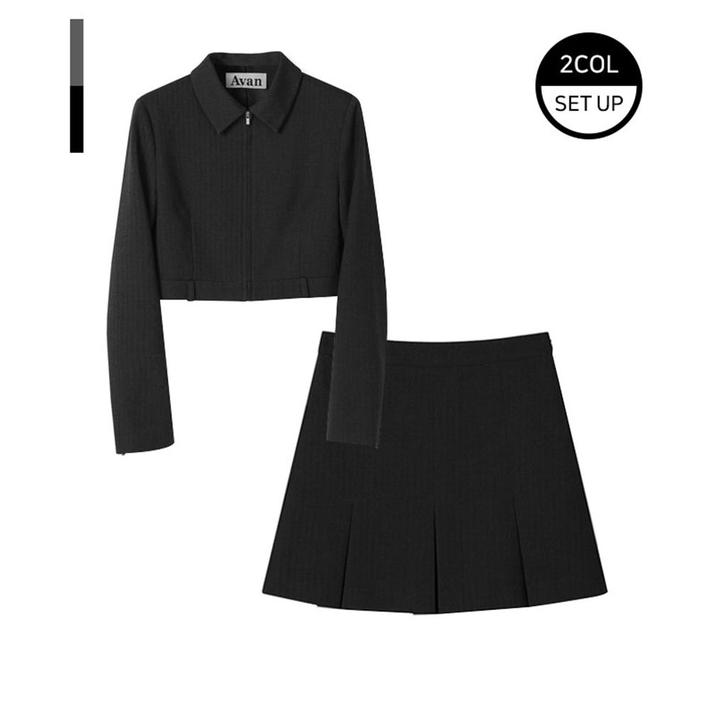 [SET] Jaya Crop Jacket & Mini Skirt - 2COL - 감도 깊은 취향 셀렉트샵 29CM