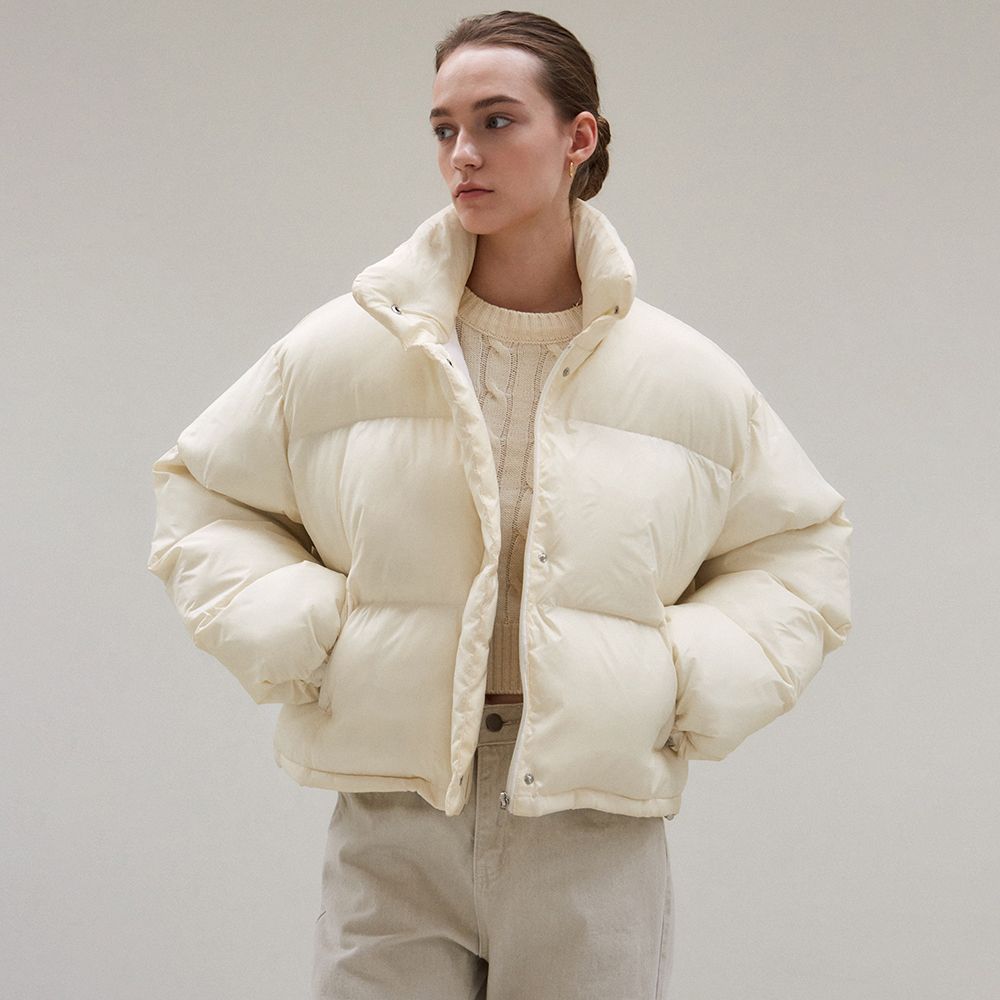 PUFFER HIGH NECK SHORT PADDING_CREAM - 감도 깊은 취향 셀렉트샵 29CM