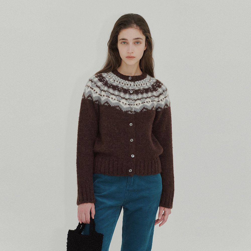 Hygge Nordic Cardigan in Rose Brown - 감도 깊은 취향 셀렉트샵 29CM