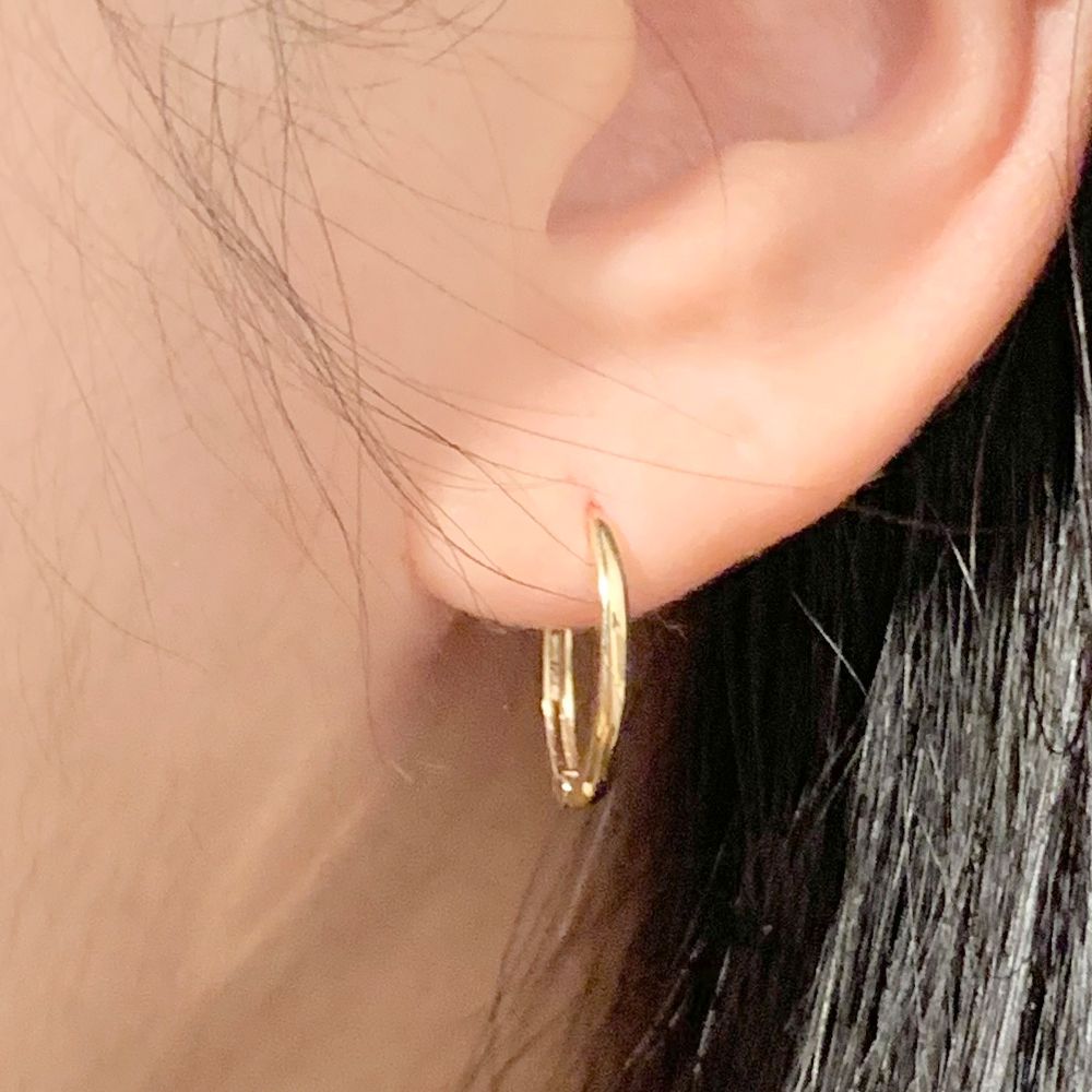 14K 18K 베이직 오벌 원터치 귀걸이 - 감도 깊은 취향 셀렉트샵 29CM