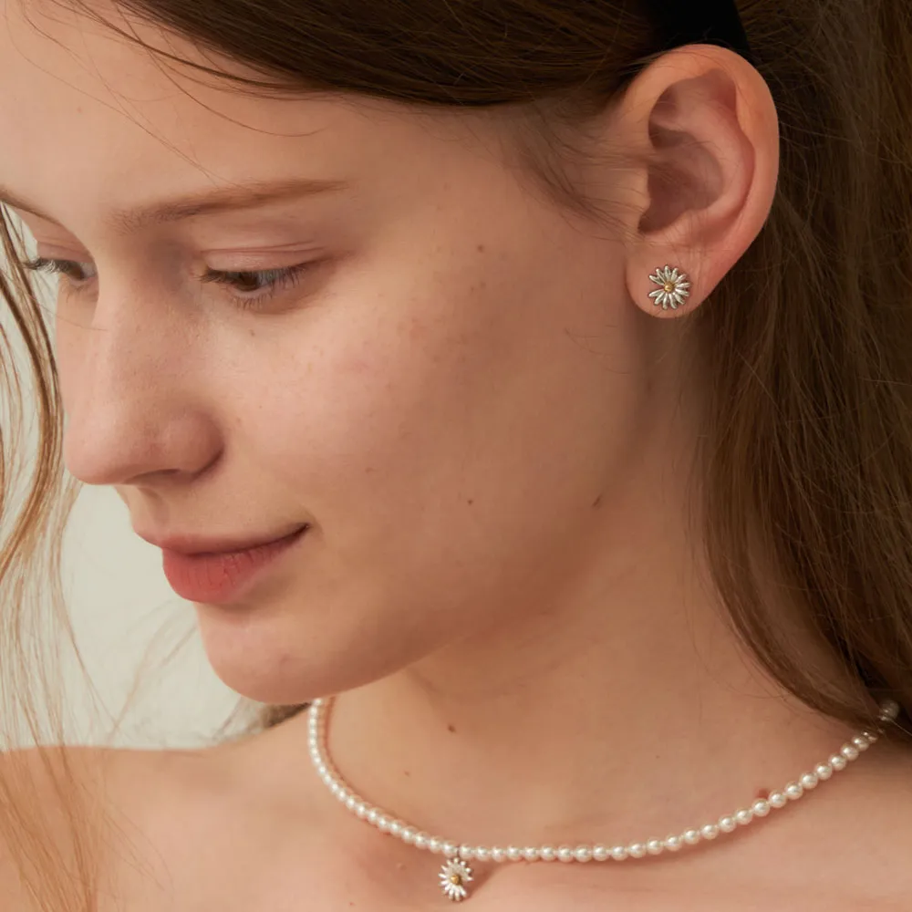 4mm 데이지 딜라이트 펄 네크리스 스와로브스키진주 - 감도 깊은 취향 셀렉트샵 29CM