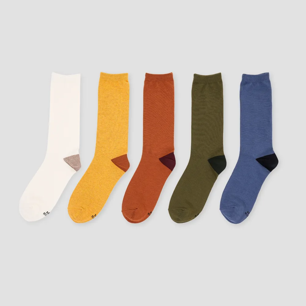 [5PACK] 1507 베이직 트라우져 컬러 포인트 삭스 - 컬러팩 - 감도 깊은 취향 셀렉트샵 29CM