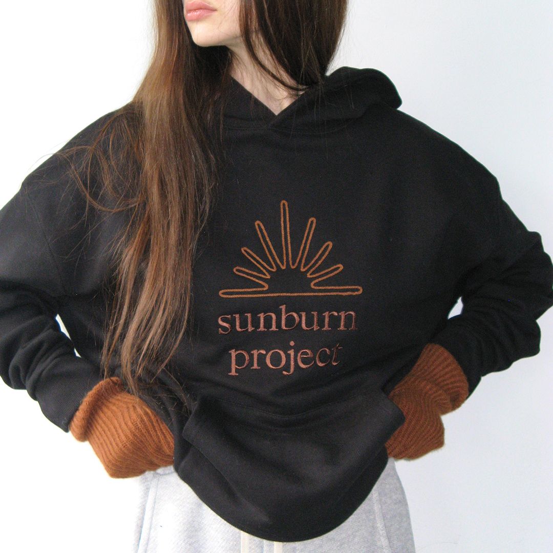 Sunburn Logo Oversized Hoodie (BLACK) - 감도 깊은 취향 셀렉트샵 29CM
