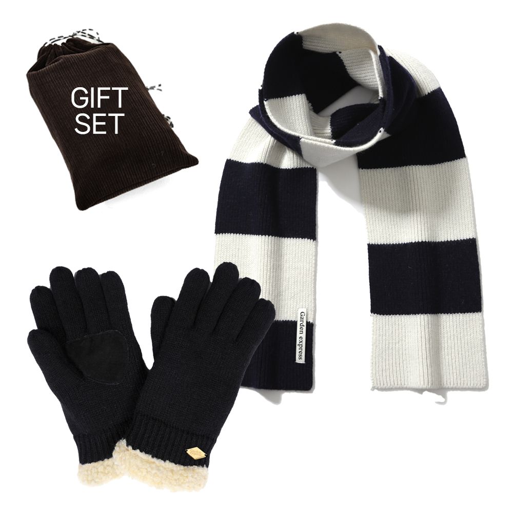 WINTER WARMER GIFT SET (muffler&gloves with pouch set) - 감도 깊은 취향 셀렉트샵 29CM