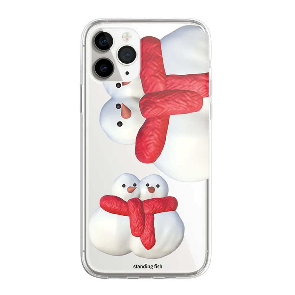 [+아이폰17 시리즈] best friend snowman phone case_ jell hard - 감도 깊은 취향 셀렉트샵 29CM