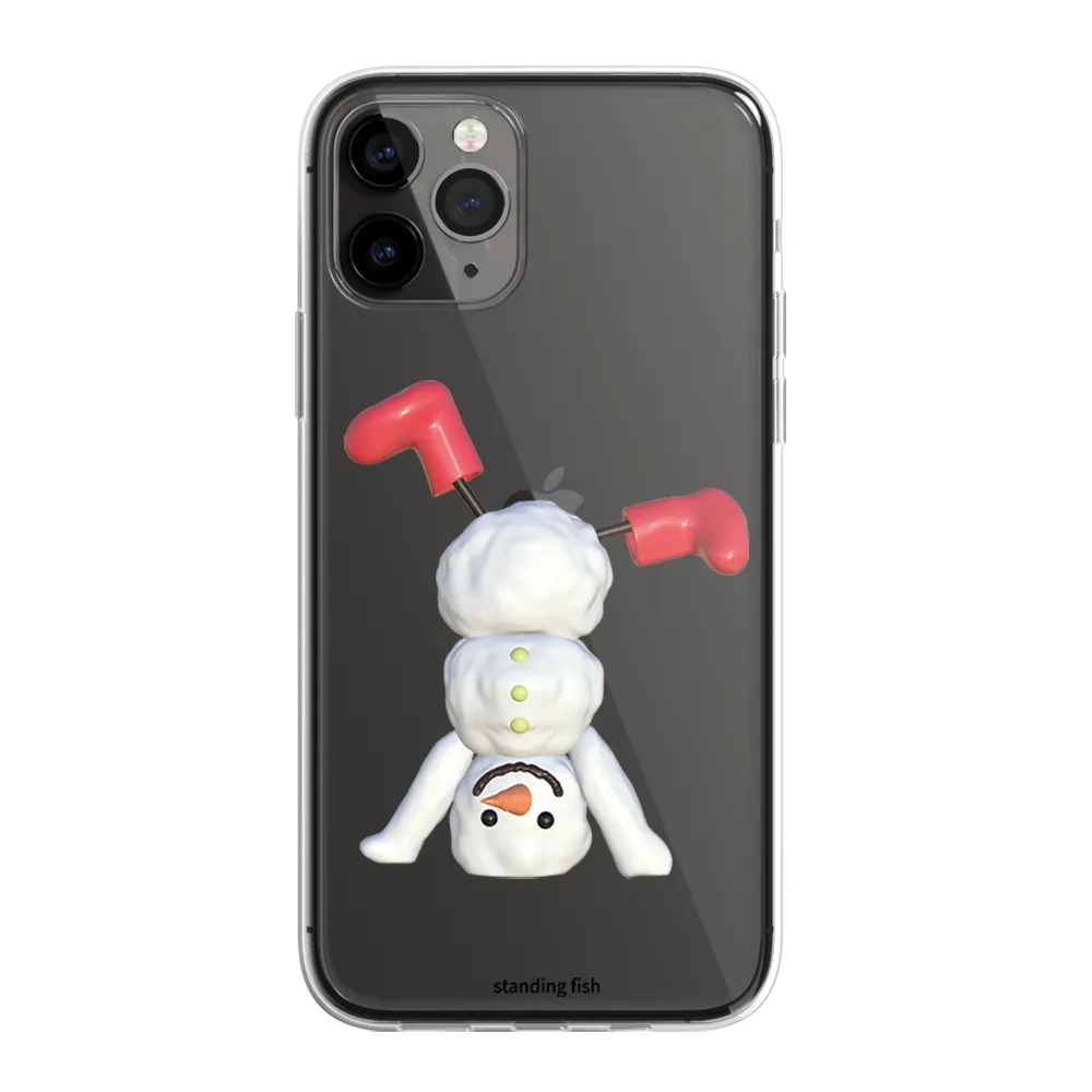 [아이폰16 시리즈 추가] excited snowman phone case_ jell hard - 감도 깊은 취향 셀렉트샵 29CM