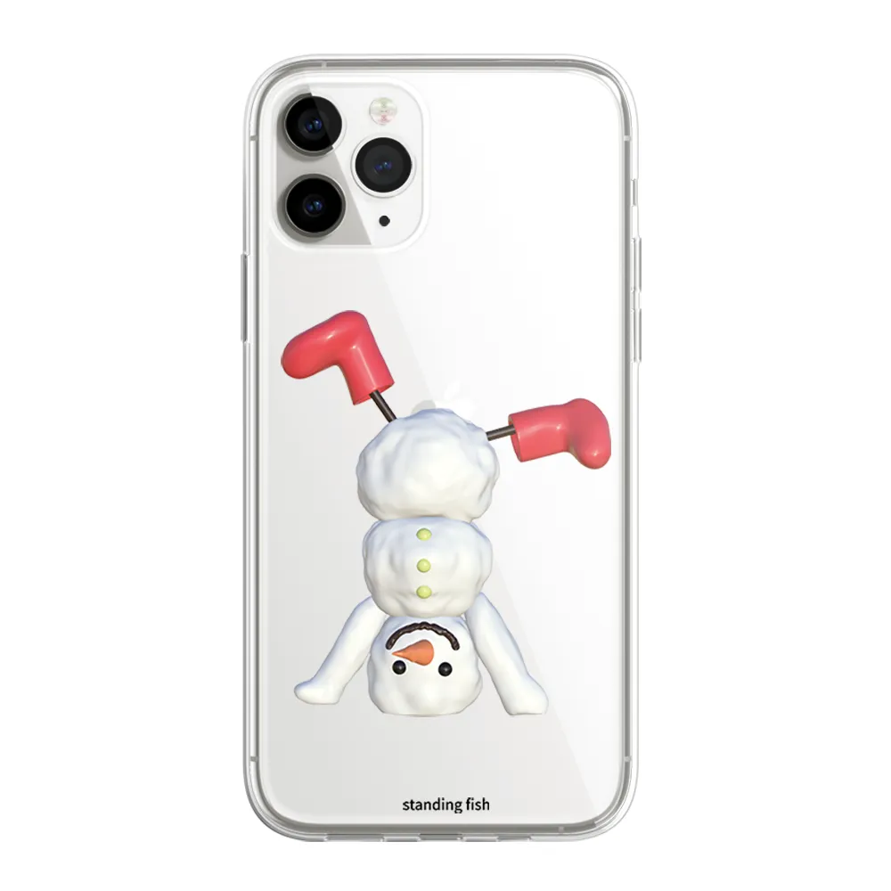 [아이폰16 시리즈 추가] excited snowman phone case_ jell hard - 감도 깊은 취향 셀렉트샵 29CM
