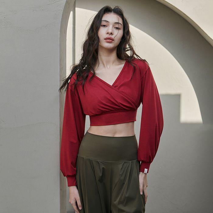 여성 요가복 DEVI-T0100-레드베리 필라테스 마르헨 랩 커버업 - 감도 깊은 취향 셀렉트샵 29CM