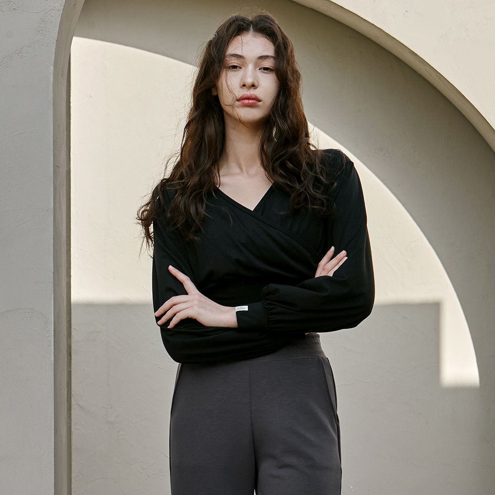 여성 요가복 DEVI-T0100-블랙 필라테스 마르헨 랩 커버업 - 감도 깊은 취향 셀렉트샵 29CM