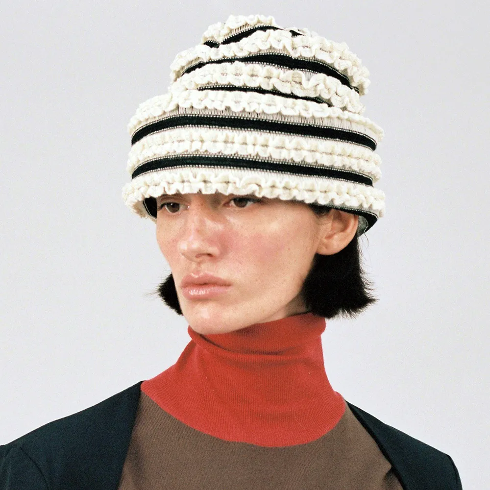 SUGARLOAF HAT_STRIPE CREAM - 감도 깊은 취향 셀렉트샵 29CM