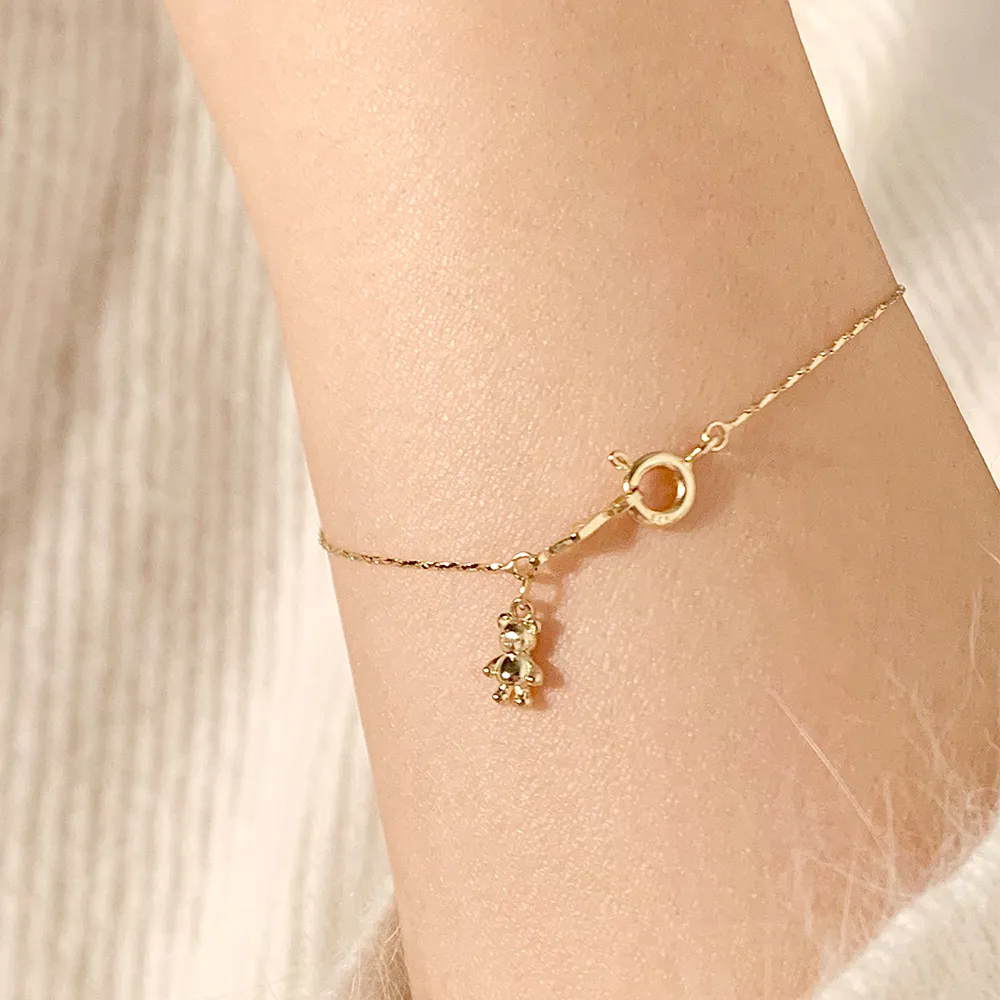 14K 18K 곰돌이 글리터 체인 팔찌 - 감도 깊은 취향 셀렉트샵 29CM