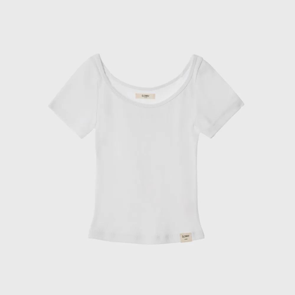 G CLASSIC RIB TEE (WHITE) - 감도 깊은 취향 셀렉트샵 29CM