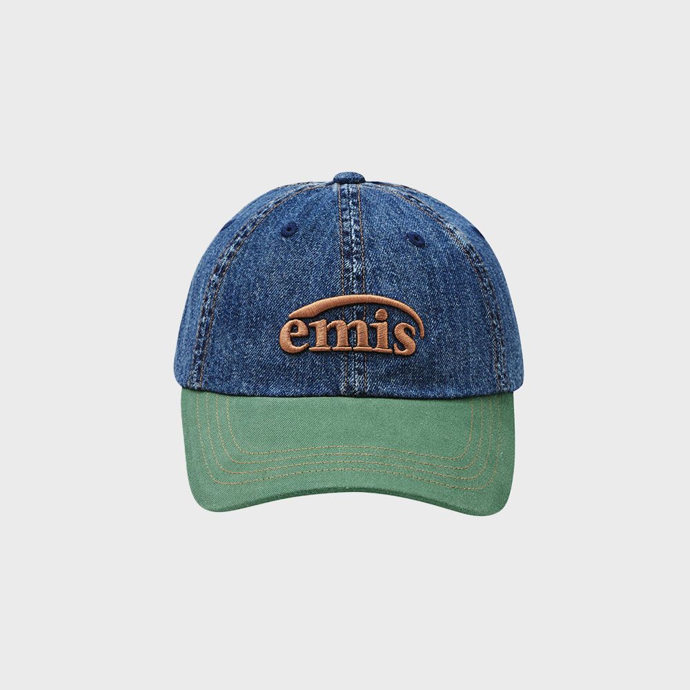WASHED DENIM BALL CAP-BLUE/GREEN - 감도 깊은 취향 셀렉트샵 29CM