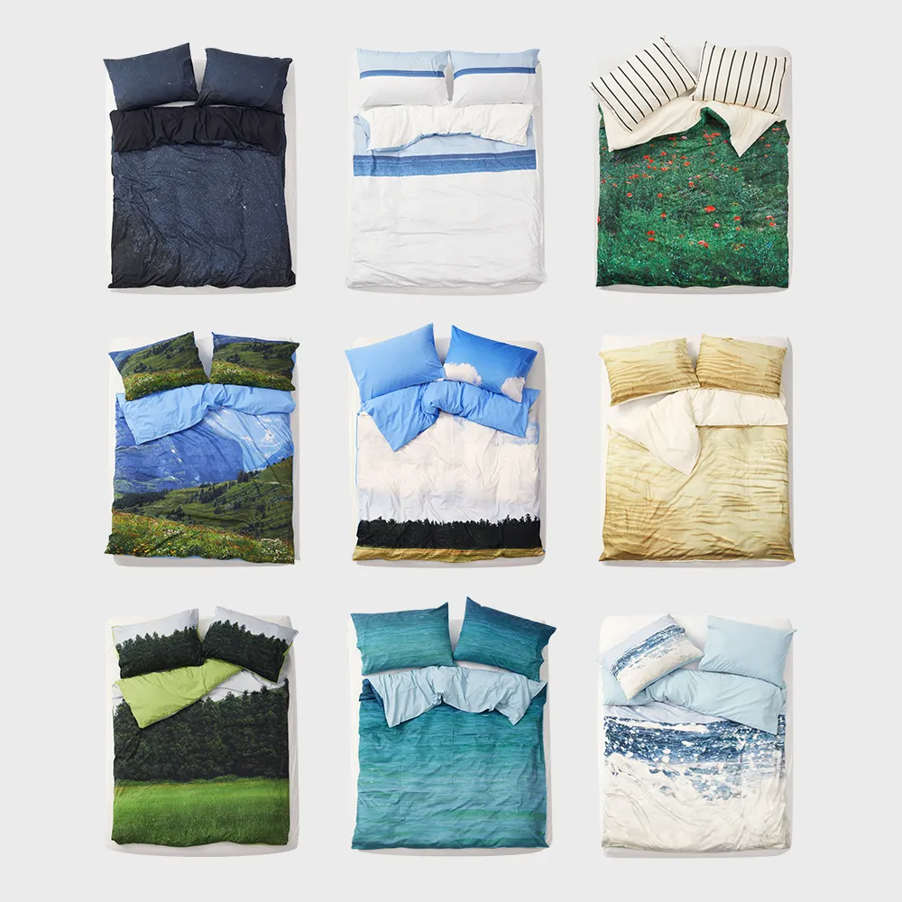 제주, 스위스, 강원도, 순천 프린팅 이불 베개 커버 세트 9종 (SS/Q/K) - 감도 깊은 취향 셀렉트샵 29CM